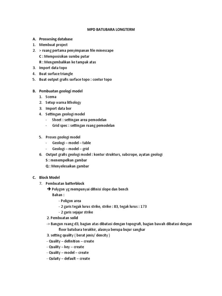 Mpd Batubara Longterm[1] | PDF