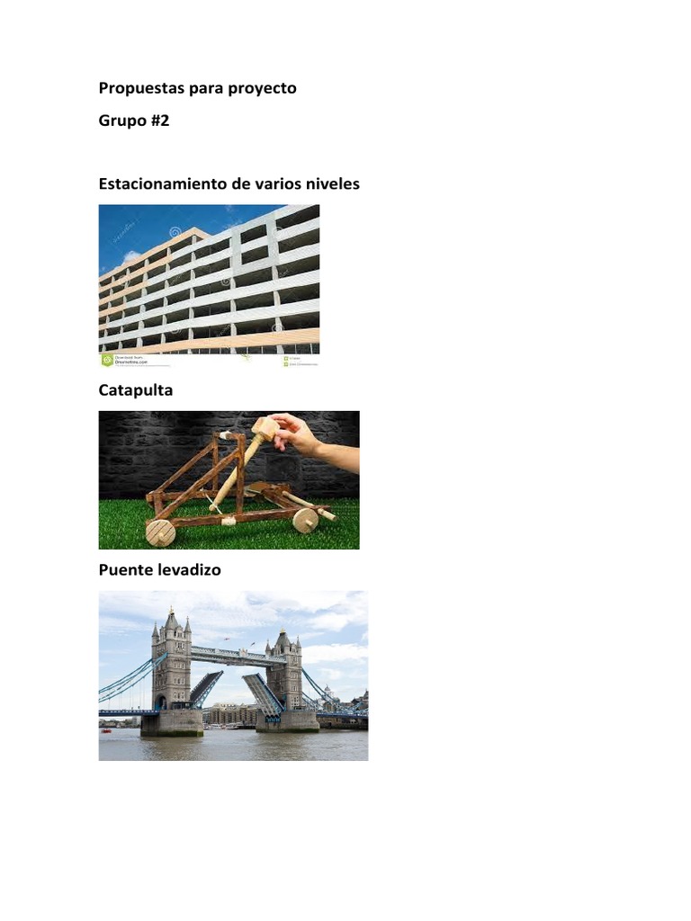 Propuestas de Proyecto Estática | PDF