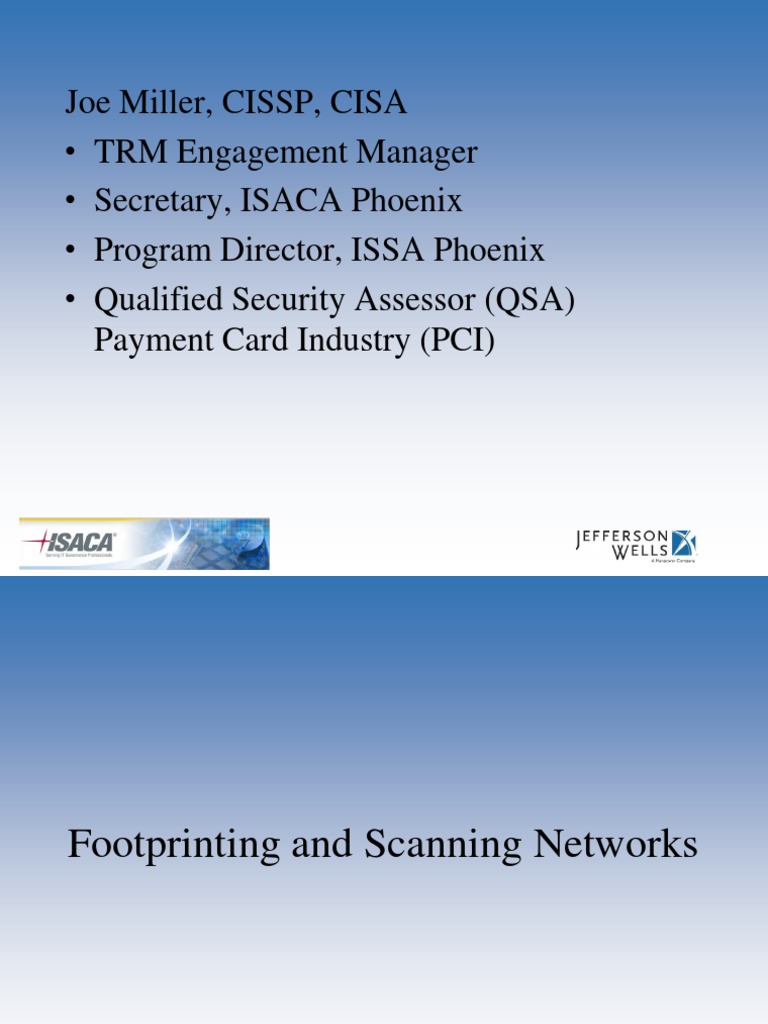 Footprinting and Scanning Methodologies | PDF | Computers