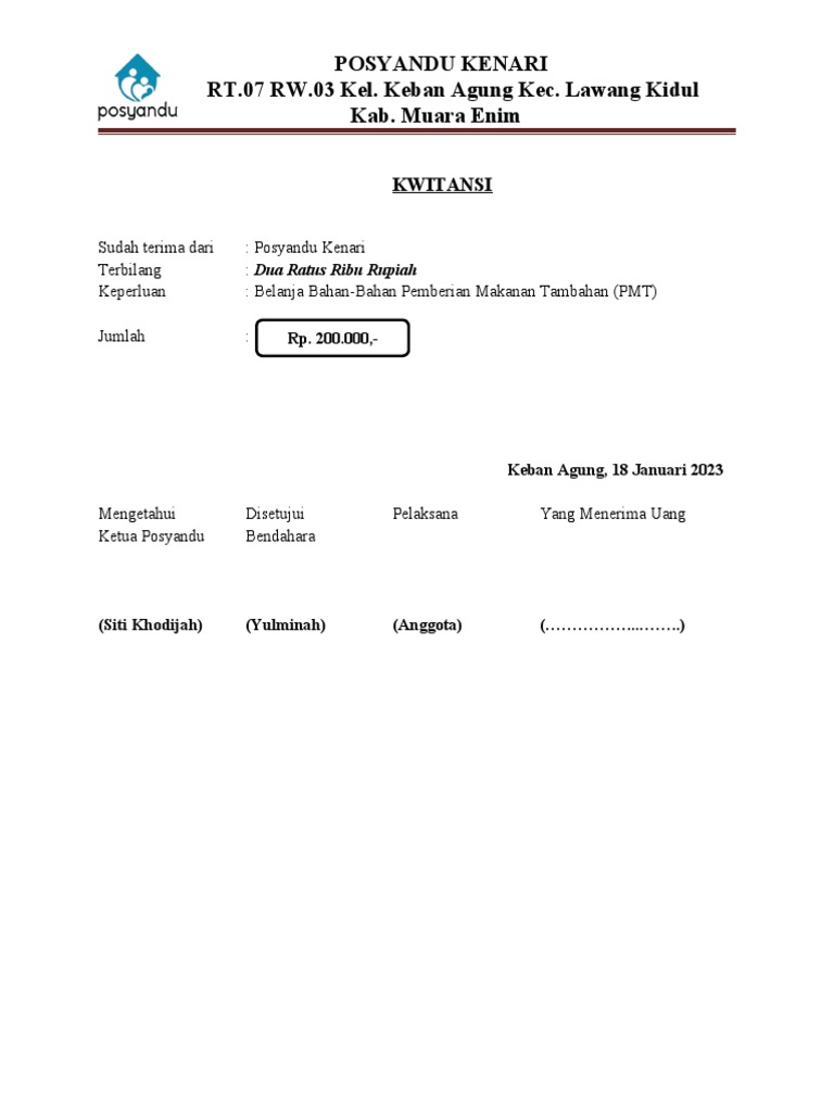 KWITANSI (2).docx | PDF