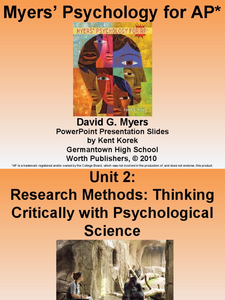 2020 Myers AP - Thinking Critically With Psychology | PDF