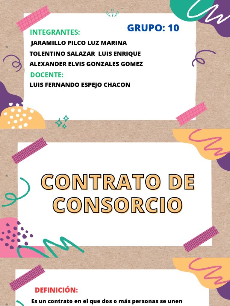 Contrato Consorcio PDF | PDF