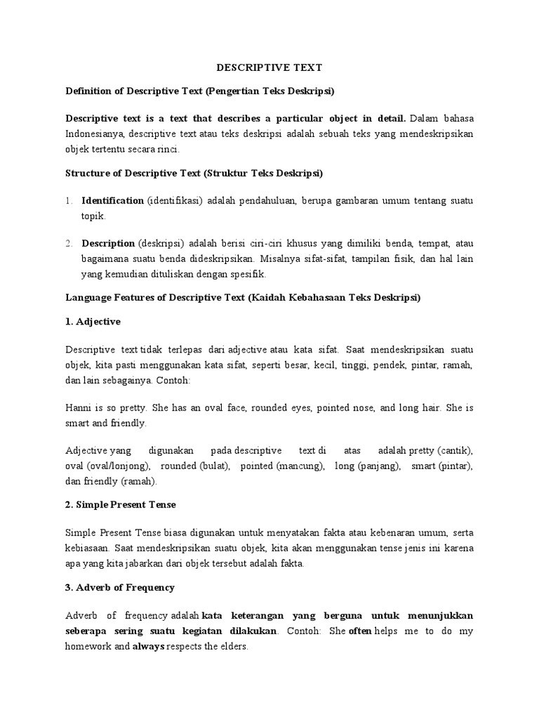 Descriptive Text | PDF