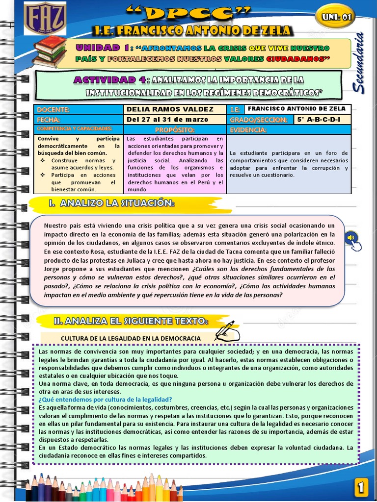 5°DPCC. ACTV.01-UNI .01-SEM.01.pdf | PDF