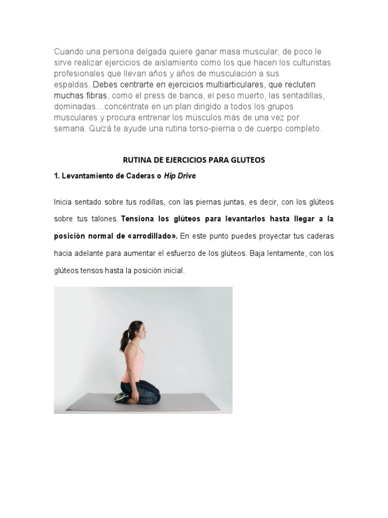 Ejercicios para Personas Delgadas | PDF