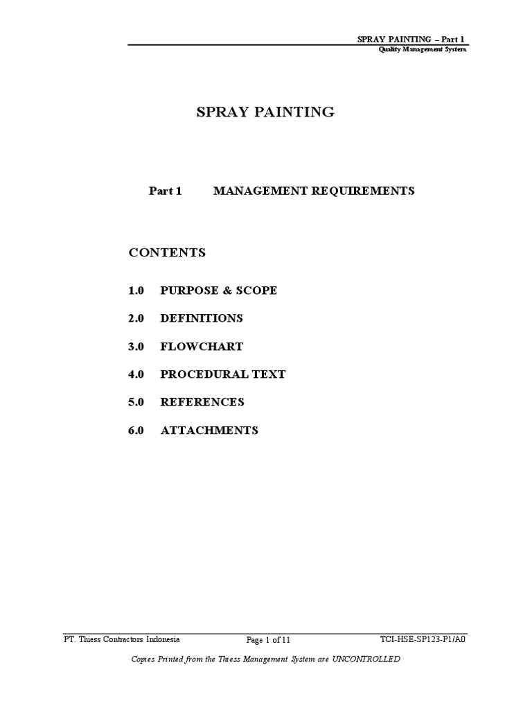 Spray Painting | PDF