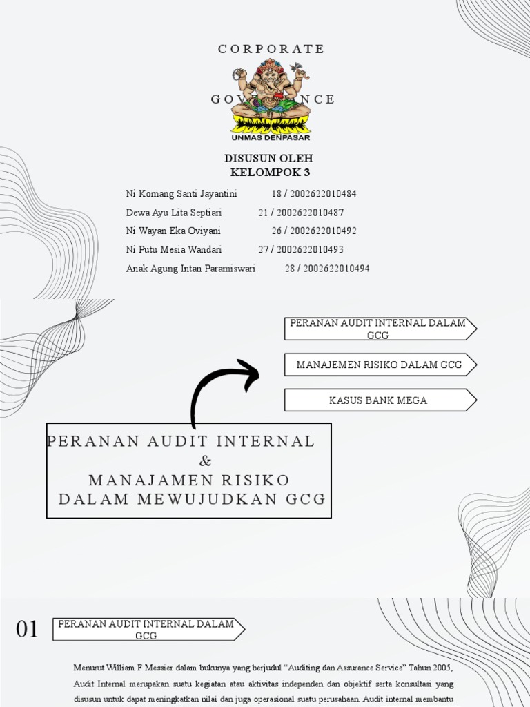 Peran Audit Internal dalam GCG | PDF | Pengelolaan Keuangan & Uang