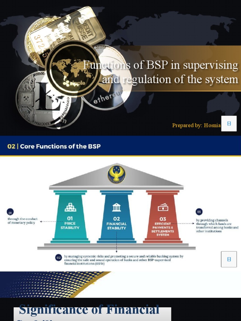 BSP Functions in Financial Supervision | PDF