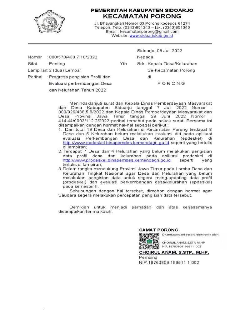 Pengisian Prodeskel & Epdeskel PDF | PDF