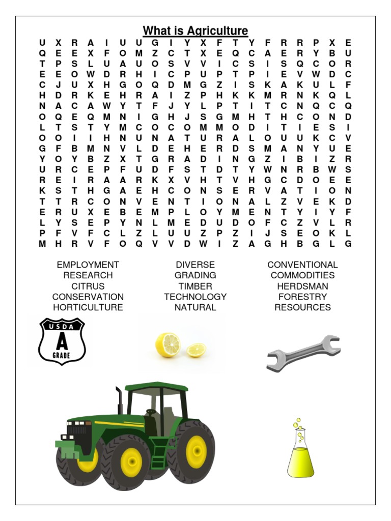 6002 What Is Agriculture 2 WordSearch | PDF
