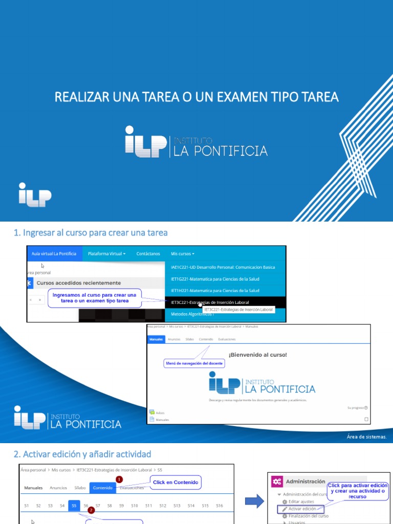 Realizar Una Tarea o Un Examen Tipo Tarea PDF | PDF
