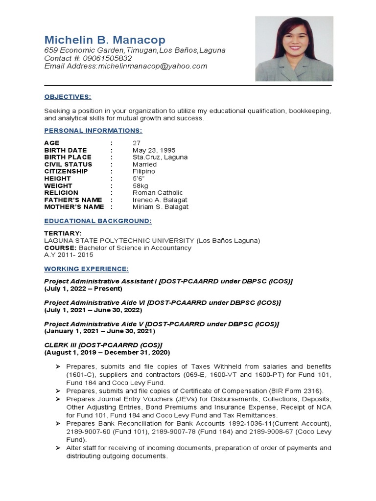 Michelin - Manacop Resume | PDF
