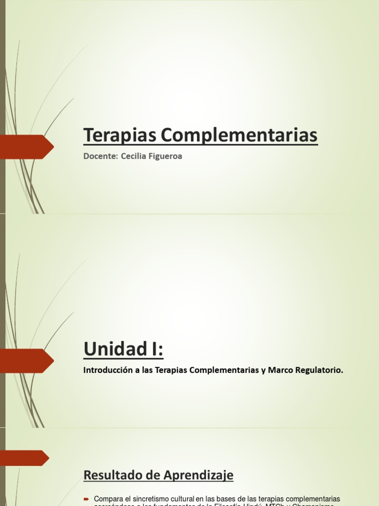 Terapias Complementarias Clase PDF | PDF