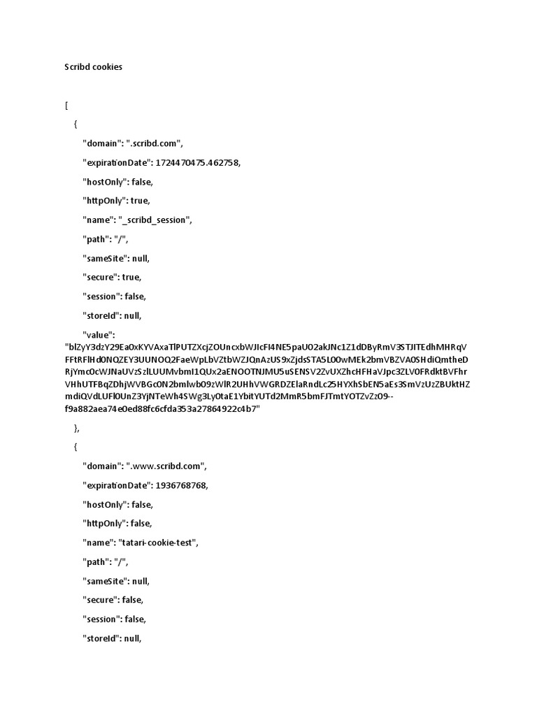 Scribd Cookies | PDF