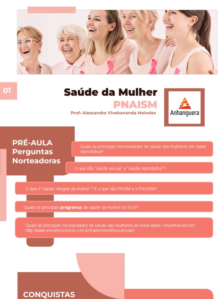 Saude Da Mulher Pnaism Pdf