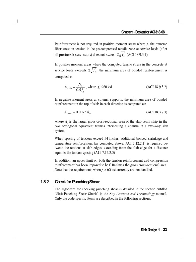 ACI Punching Shear | PDF