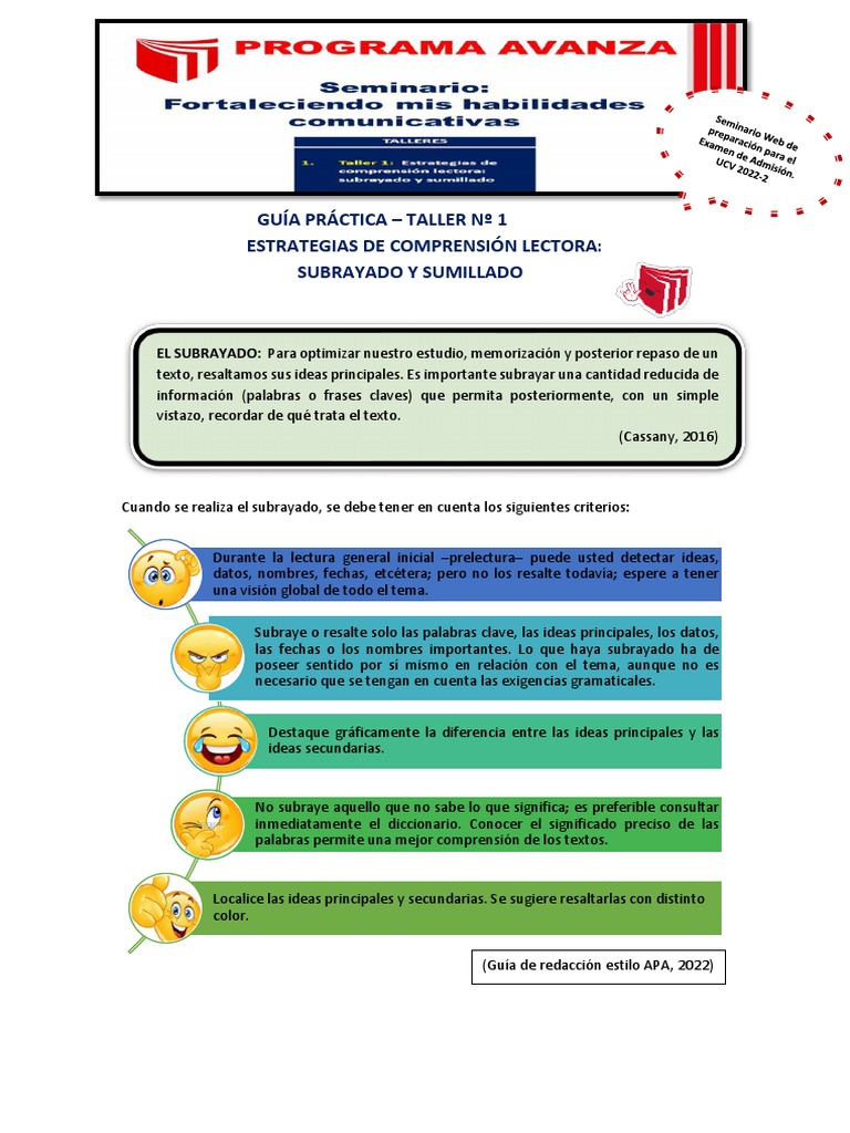 Estrategias de Comprensión Lectora | PDF