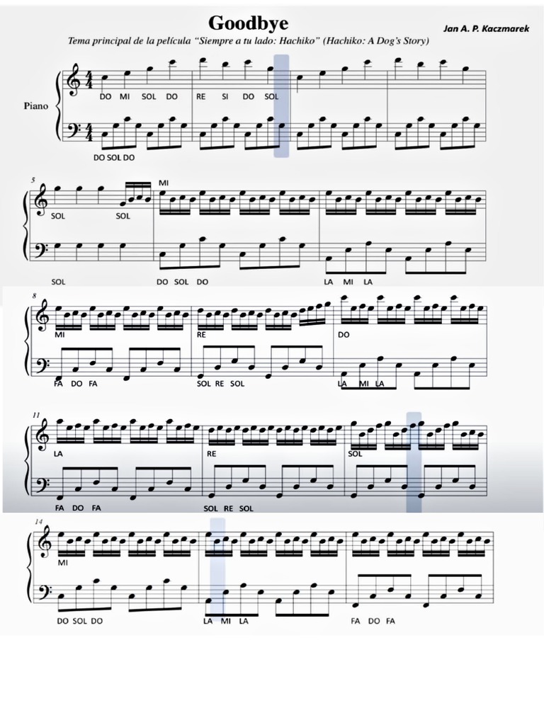 Hachiko Partitura | PDF