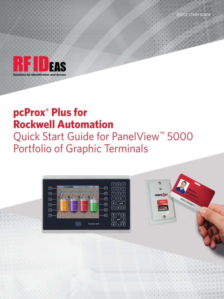 QSG-9000 RFIDeas PanelView5000 Quickstart PDF | PDF