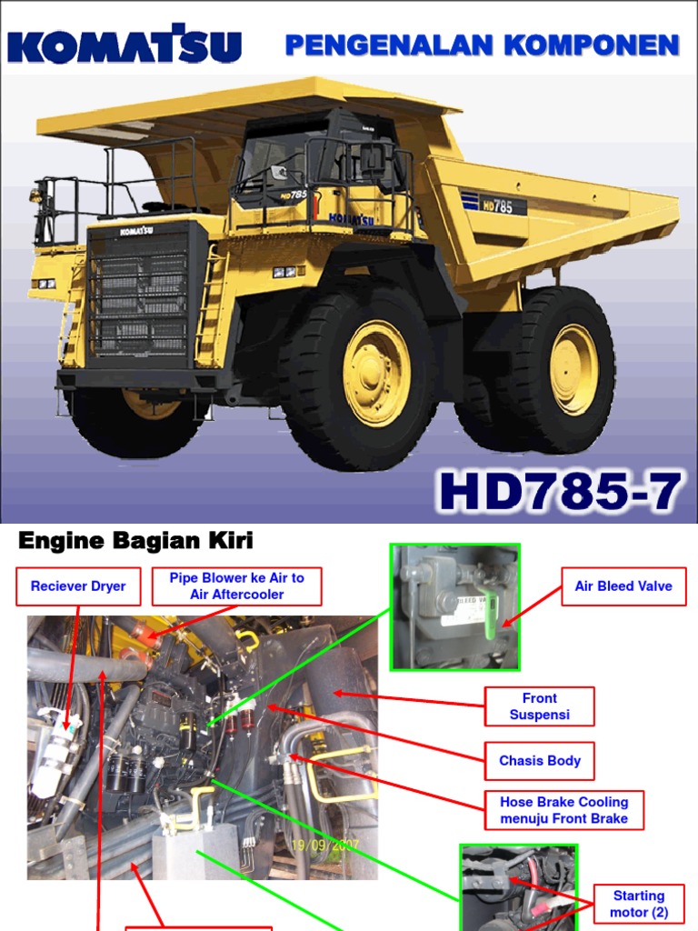 Komponen dan Spesifikasi HD 785-7 | PDF