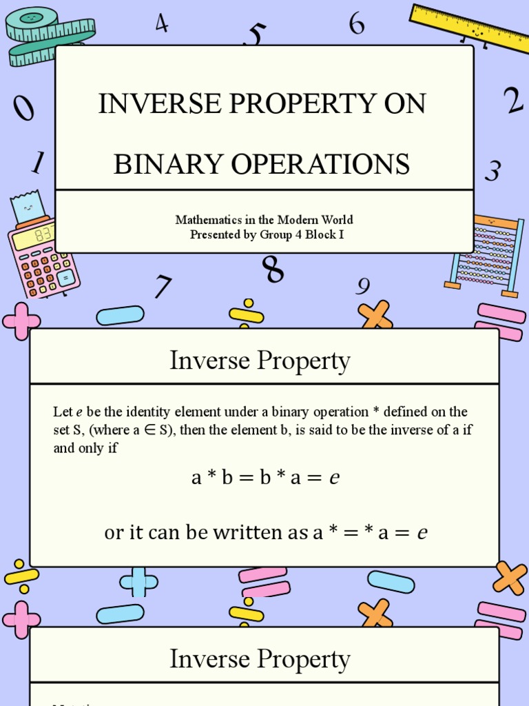 Inverse Property Presentation With Answers Pdf