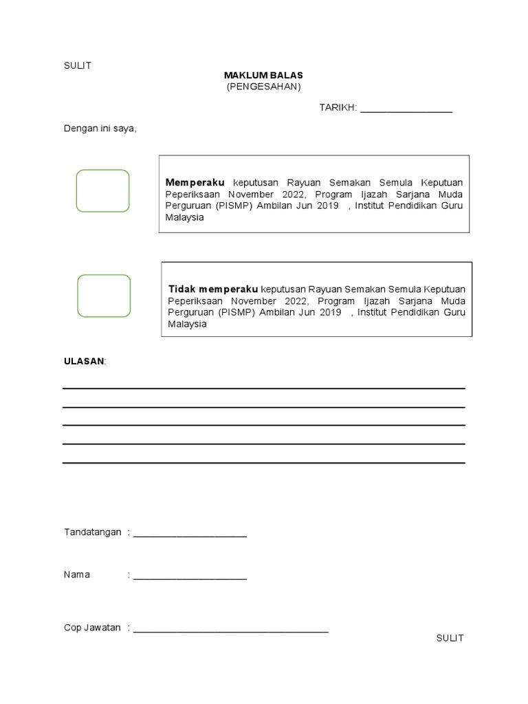 BORANG MAKLUMBALAS.pdf | PDF