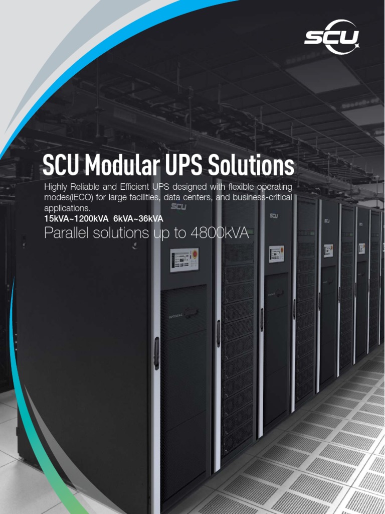 SCU Modular UPS Solutions | PDF