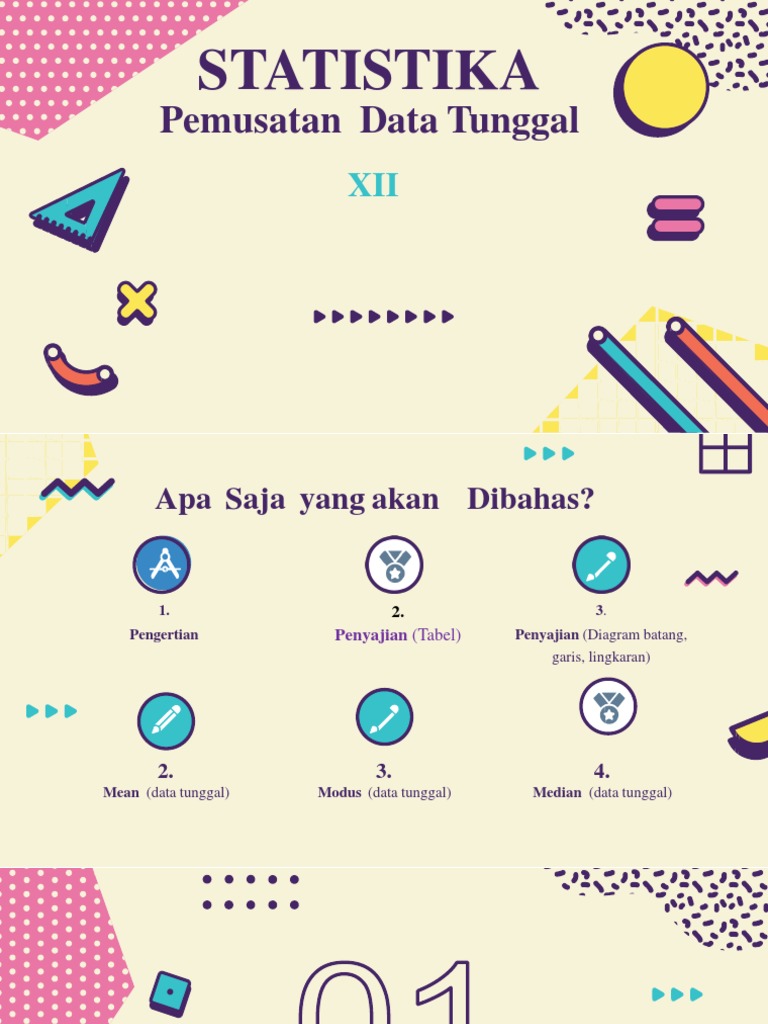 STATISTIKA Mean Modus Median Data Tunggal PDF | PDF