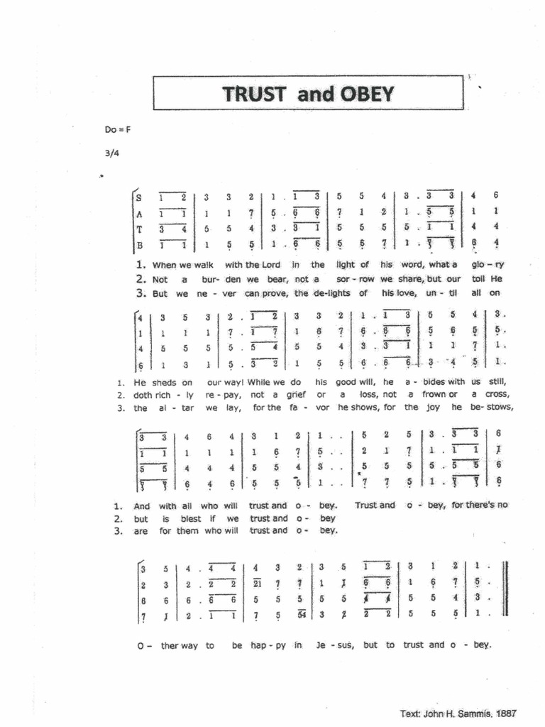 Trust and Obey | PDF