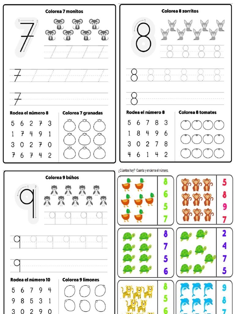 Números 7 8 Y 9 Pdf