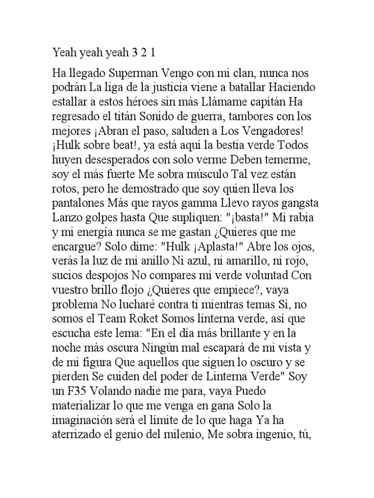 Yeah Yeah Yeah 3 2 1 | PDF