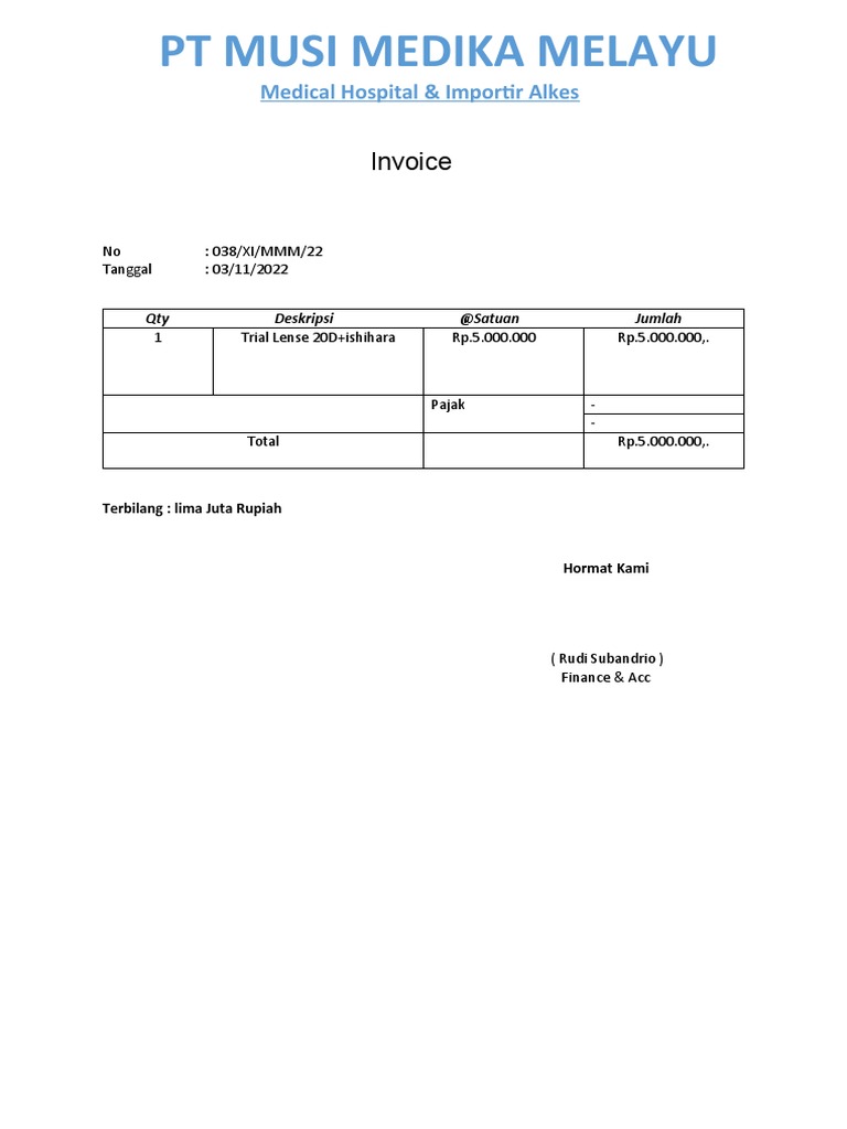 Invoice Trial Lense | PDF