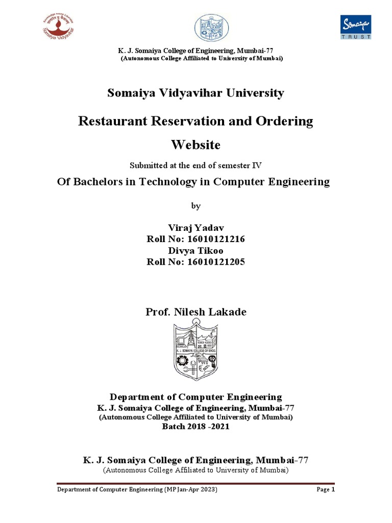 Mini Project Final Report | PDF