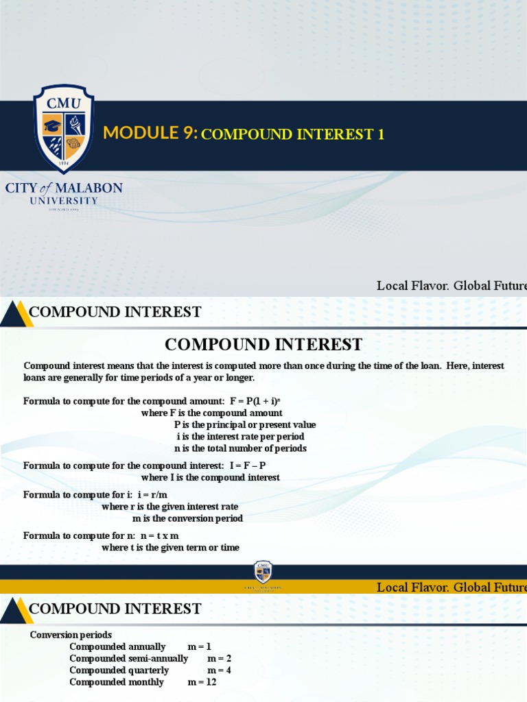 Investment Module 9 Compound Interest 1 | PDF