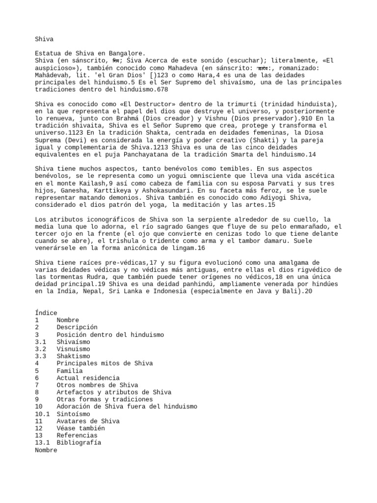 Shiva | PDF | Shiva | Religiones indias