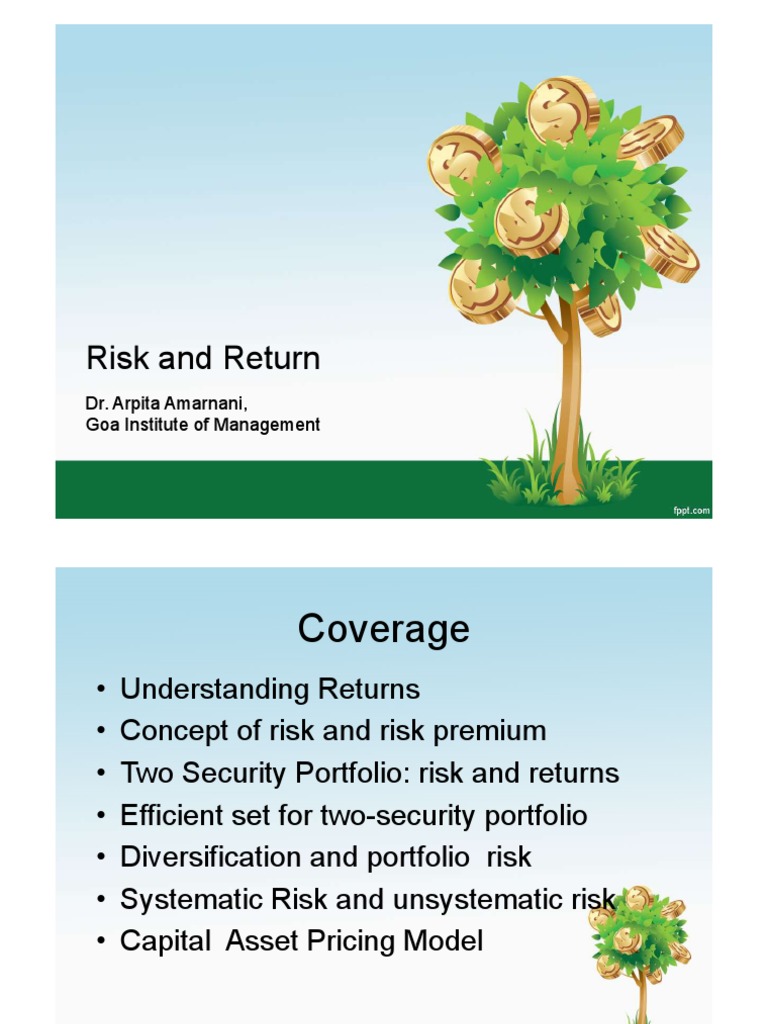 Understanding Risk and Return Through Modern Portfolio Theory | PDF