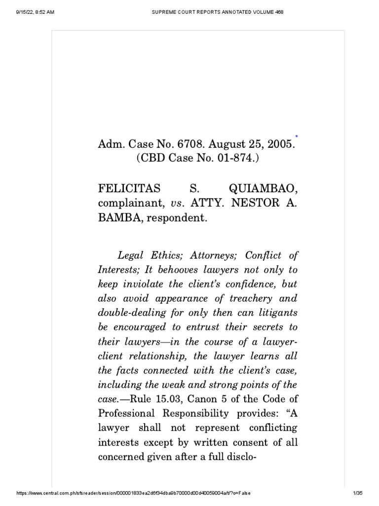 17 Escra - Quiambao VS Bamba PDF | PDF 17 Escra - Quiambao VS Bamba PDF | PDF