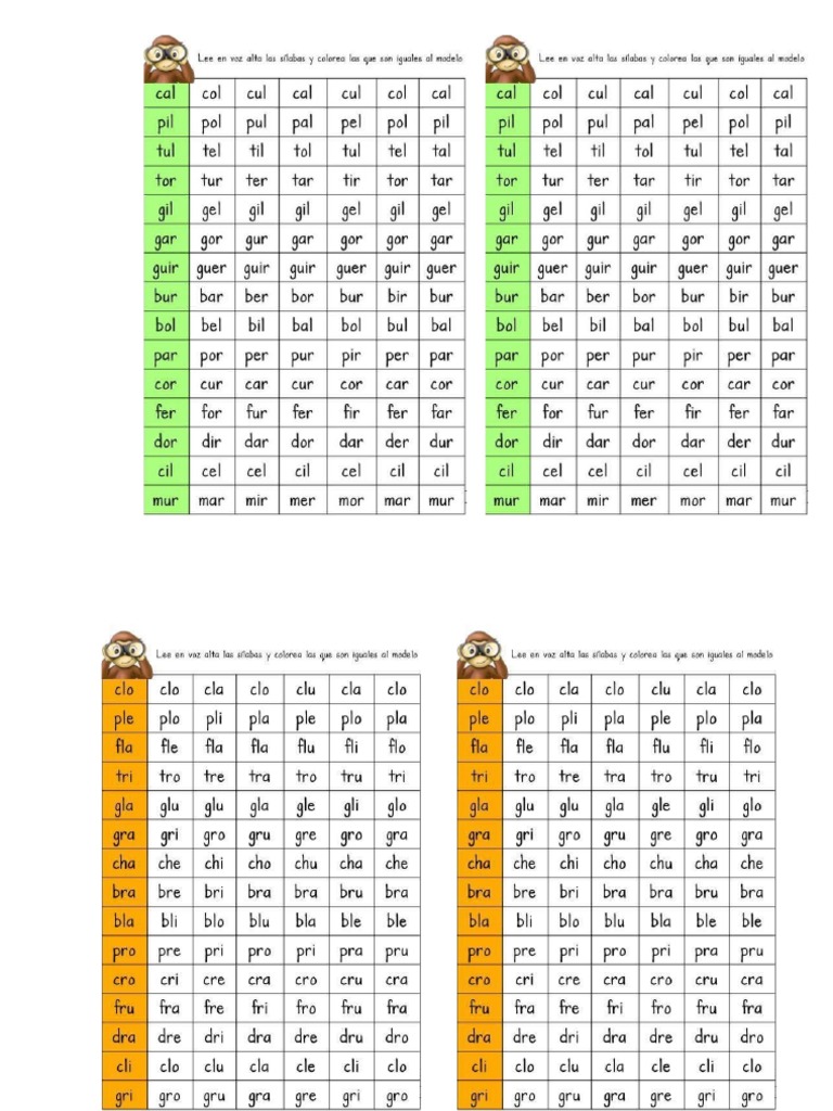 Abecedario y Grupos Consonanticos | PDF