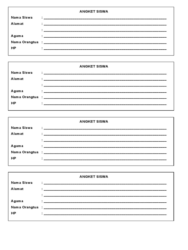Angket Siswa | PDF
