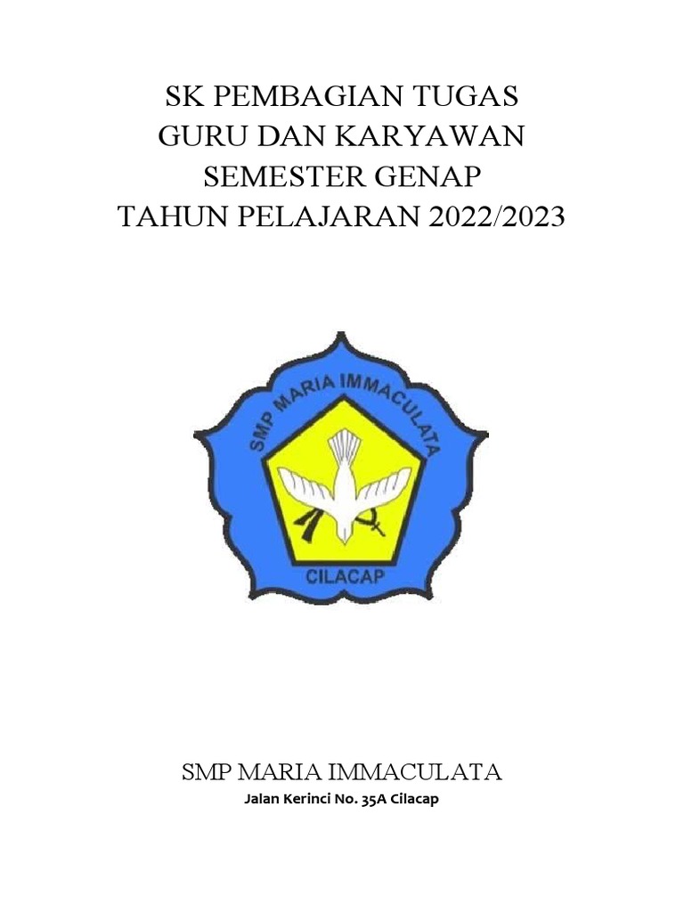 SMP Maria Imma Tugas Guru 2022 | PDF