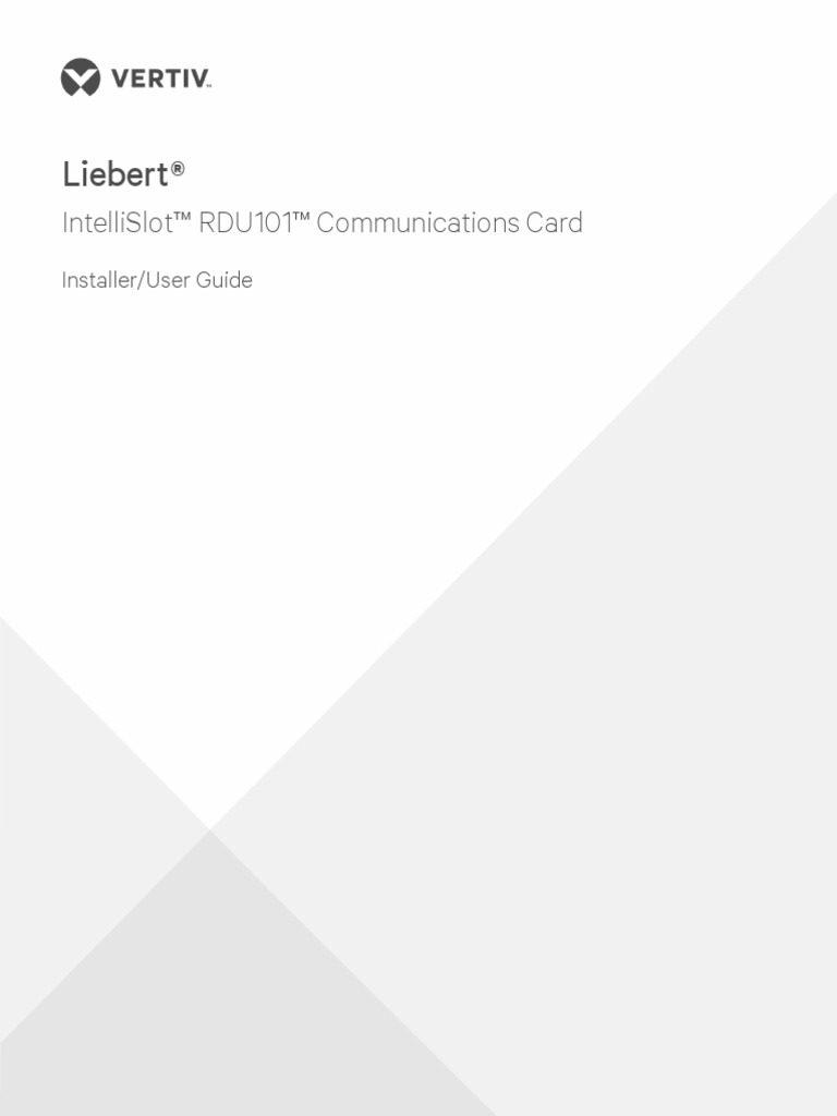liebert-intellislot-rdu101-communications-card-installeruser-guide.pdf ...