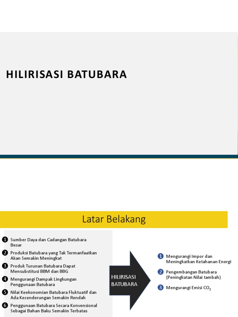 Materi Hilirisasi Batubara PDF | PDF
