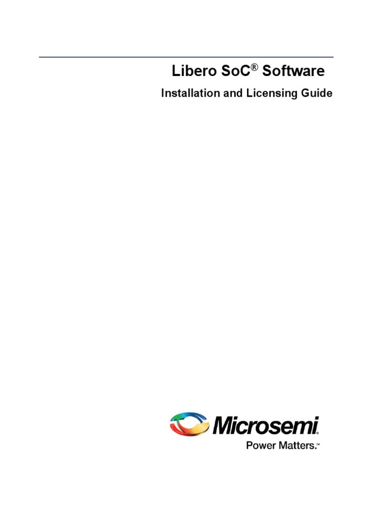 Libero Installation Licensing Setup User Guide PDF | PDF | Installation ...