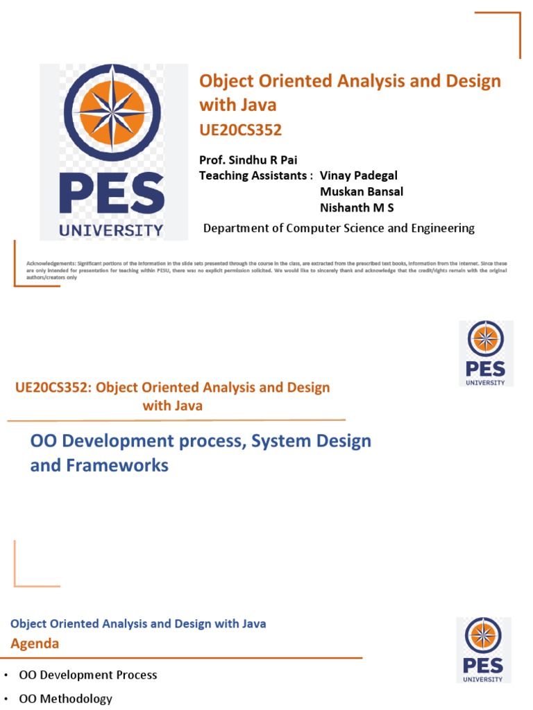 OOAD Java Analysis Design Class | PDF