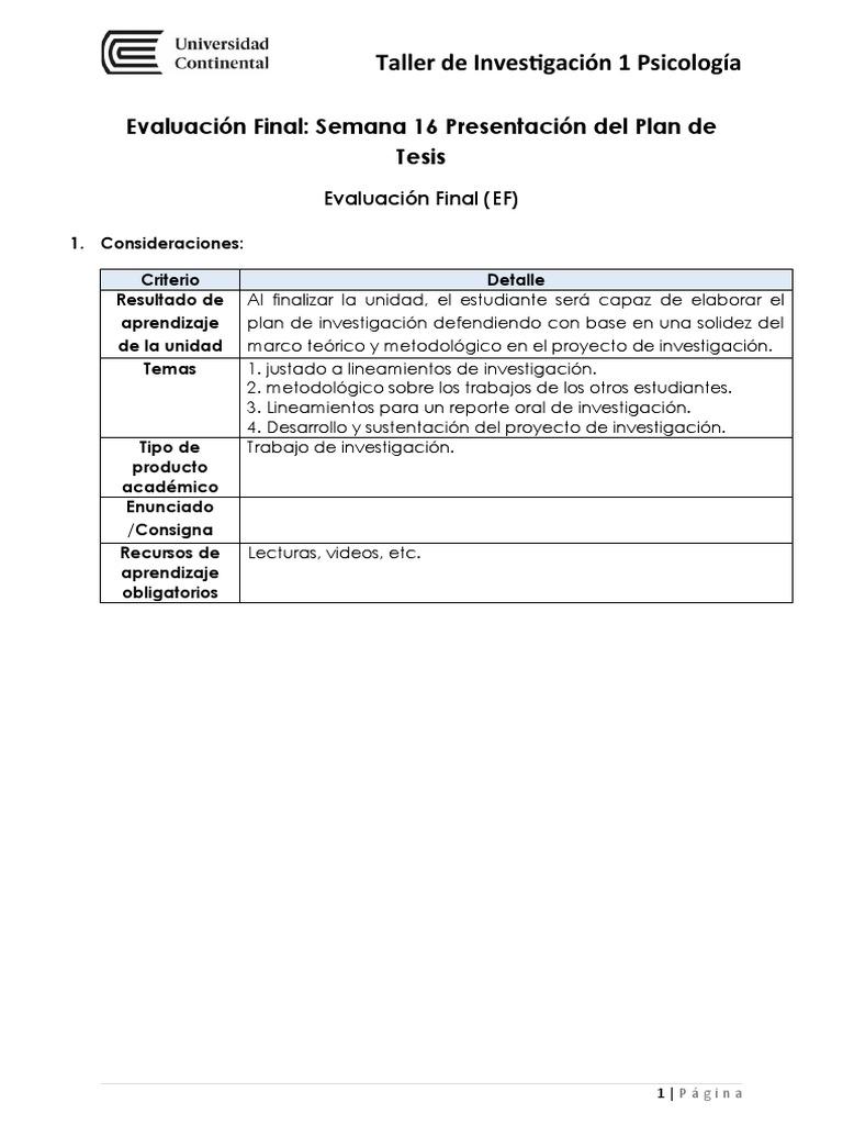 Evaluación Final - S16 - U4 | PDF