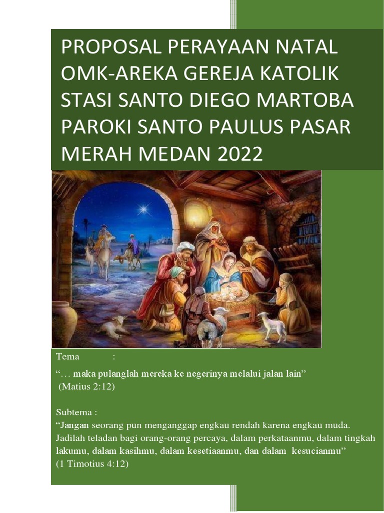 Proposal Perayaan Natal OMK-Areka 2022 | PDF