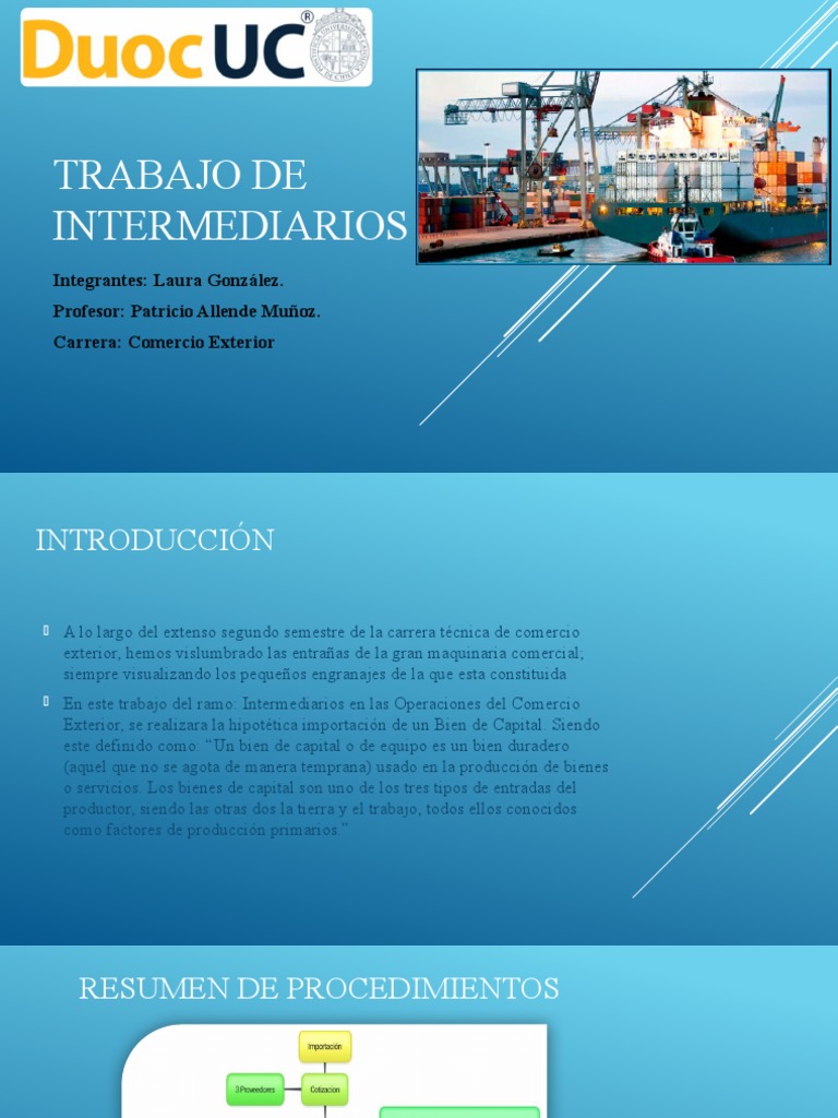 Infome de Intermediarios | PDF Infome de Intermediarios | PDF