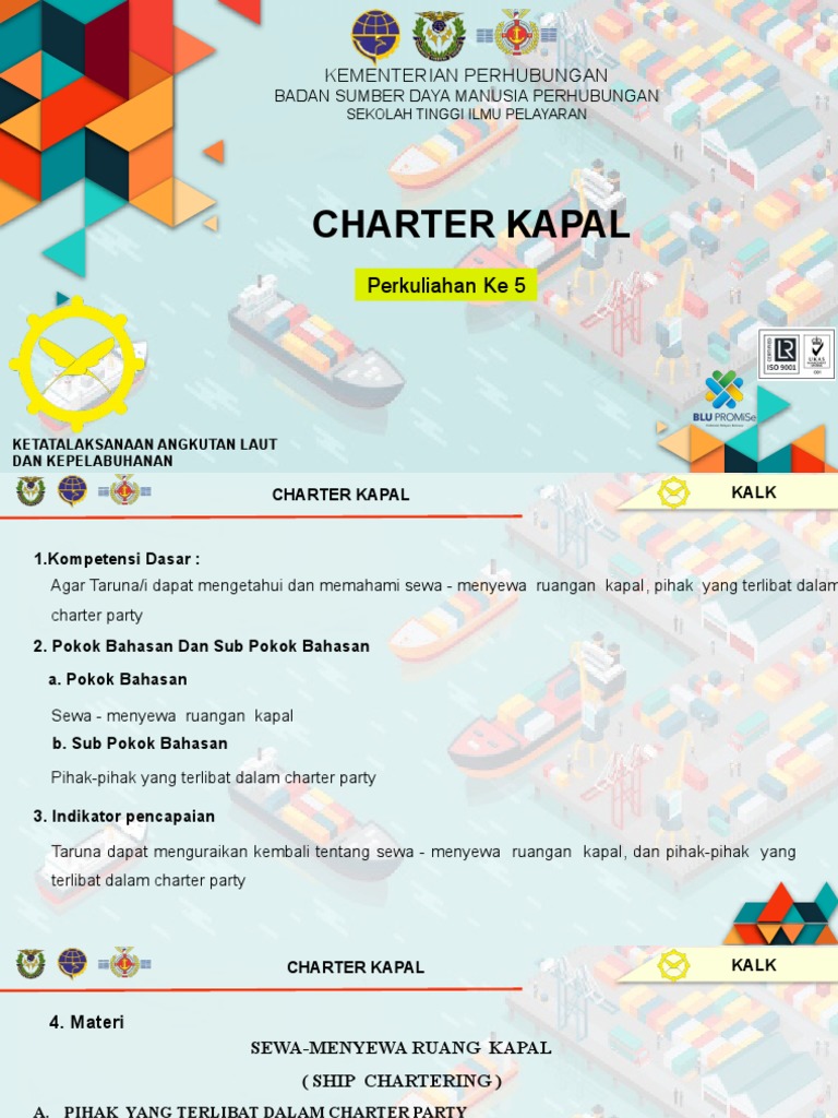 Jenis dan Proses Charter Kapal | PDF