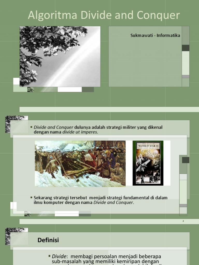 Materi 5 Algoritma Divide And Conquer Pdf Pdf