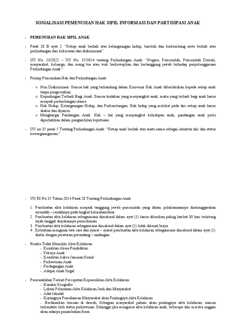 Pointer Kegiatan | PDF